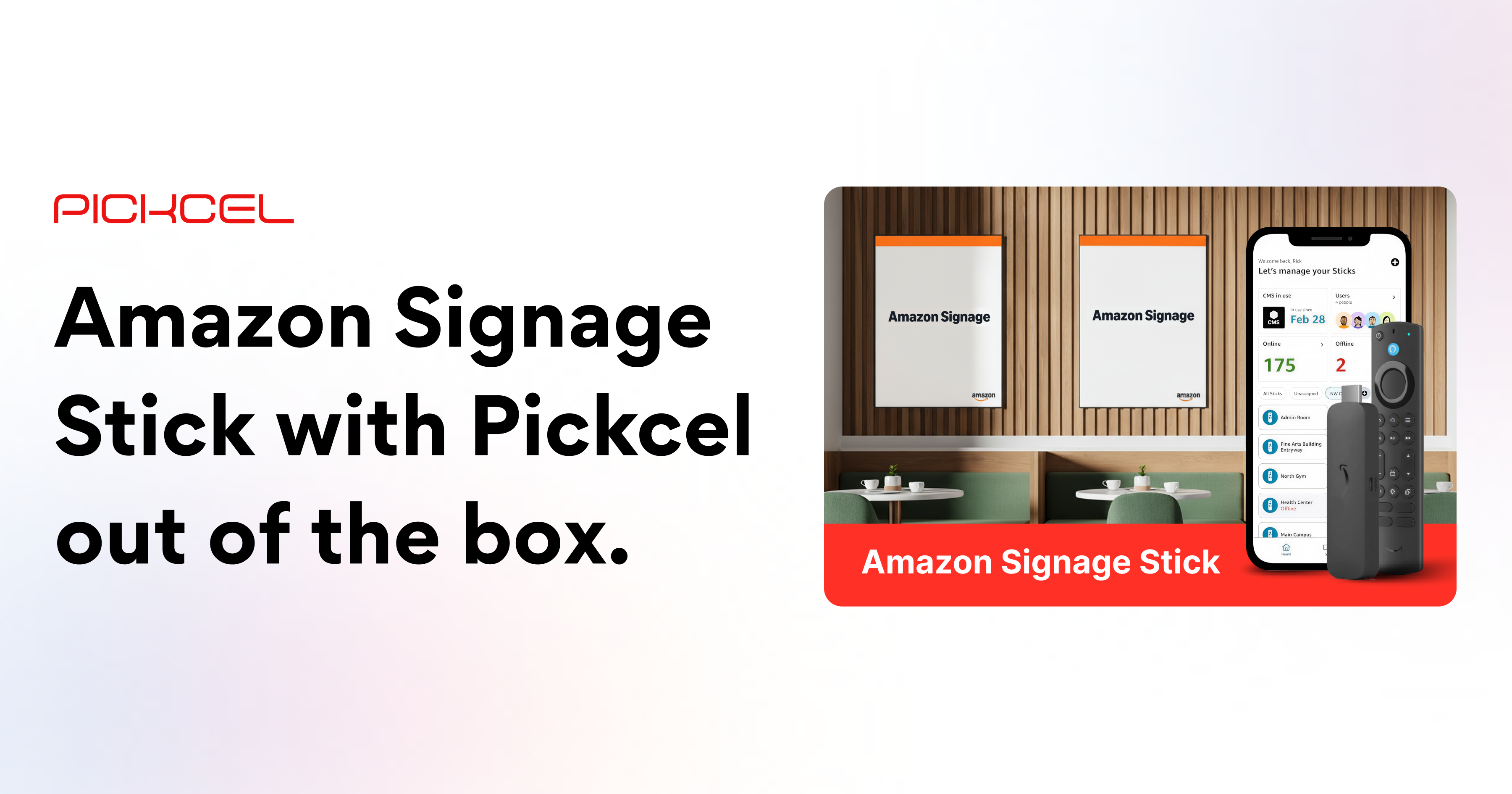 Professional Signage with Amazon Signage Stick