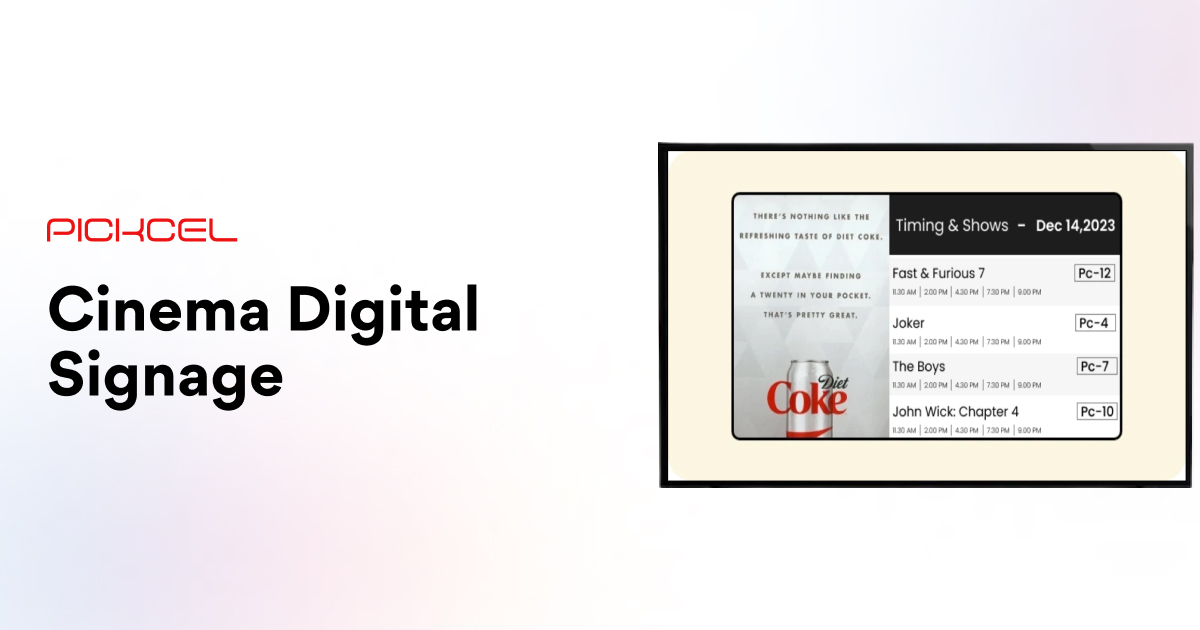 Digital Signage for Cinema Halls