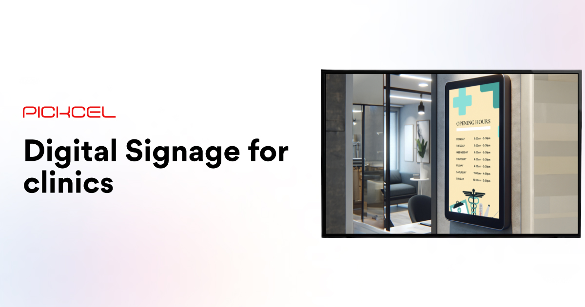 Digital Signage for clinics