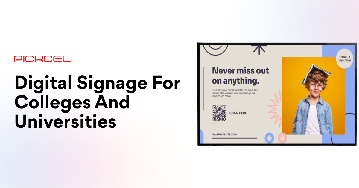 Digital Signage for Colleges and Universities