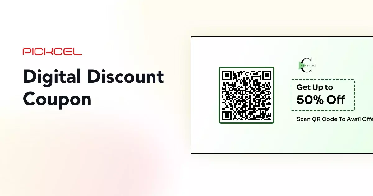 Digital Discount Coupon on Signage Display | Pickcel
