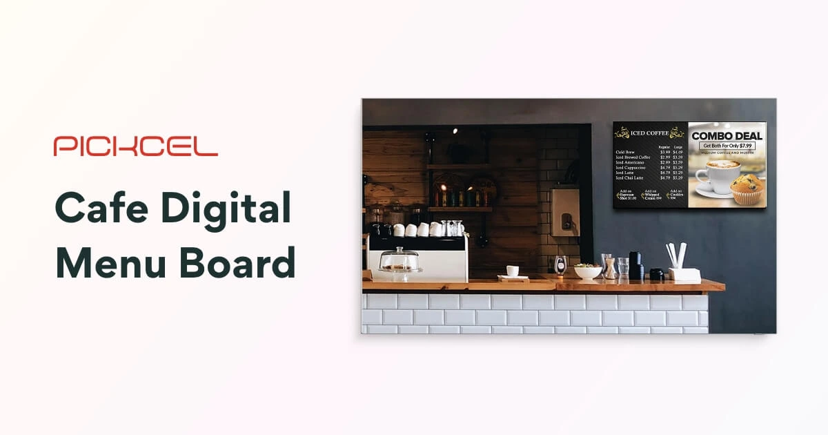 Cafe Digital Menu Board Solution