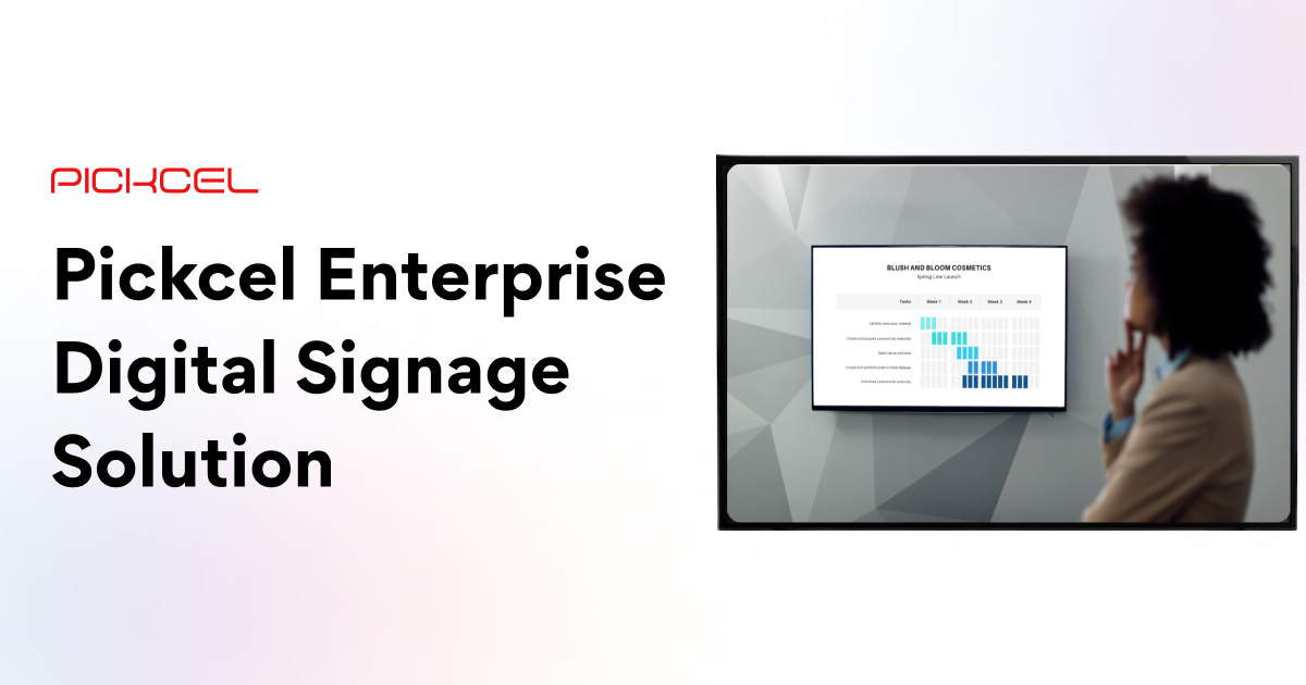 Top Enterprise Digital Signage Solutions | Pickcel