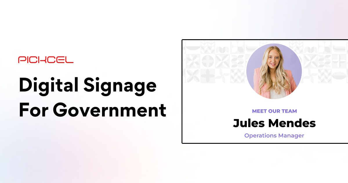 Government Digital Signage for Government Institutions & NGO