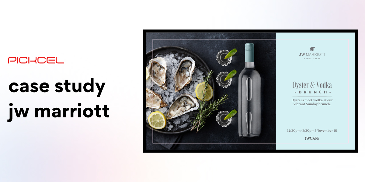 Hospitality Digital Signage Case Study - JW Marriott