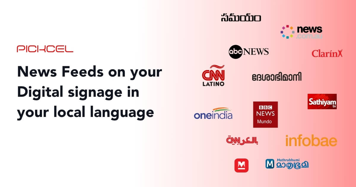 Local News feeds App for Digital Signage Display
