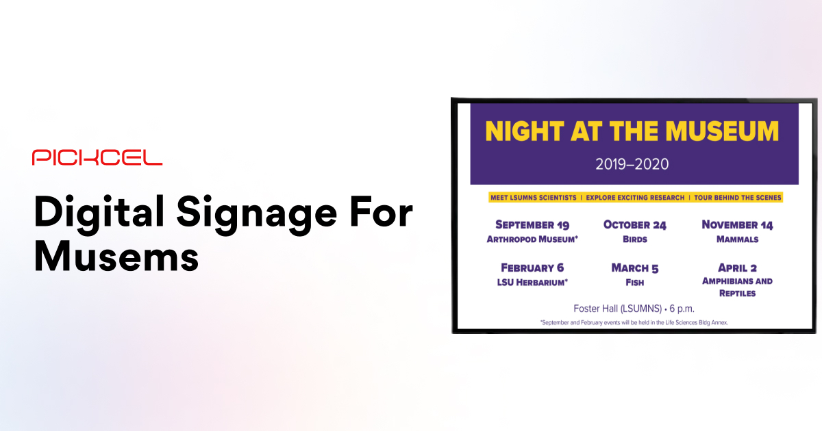Digital Signage for Museums