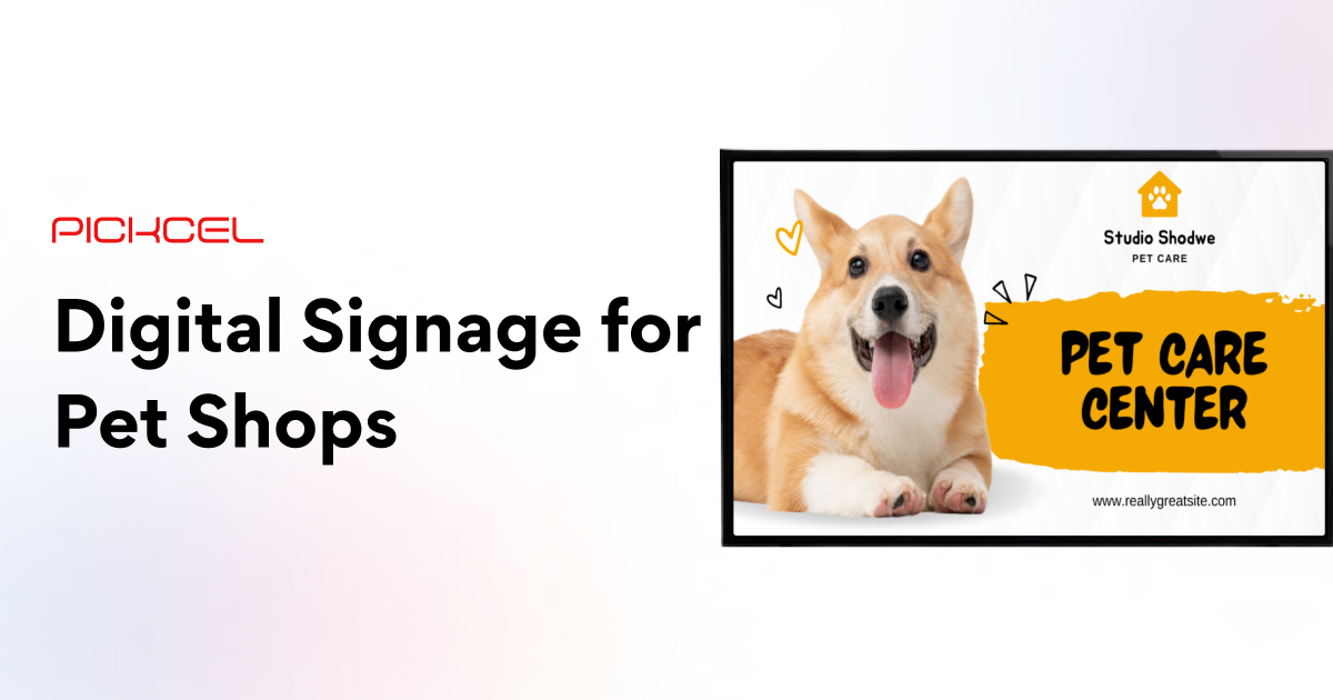 Digital Signage for Pet Shops