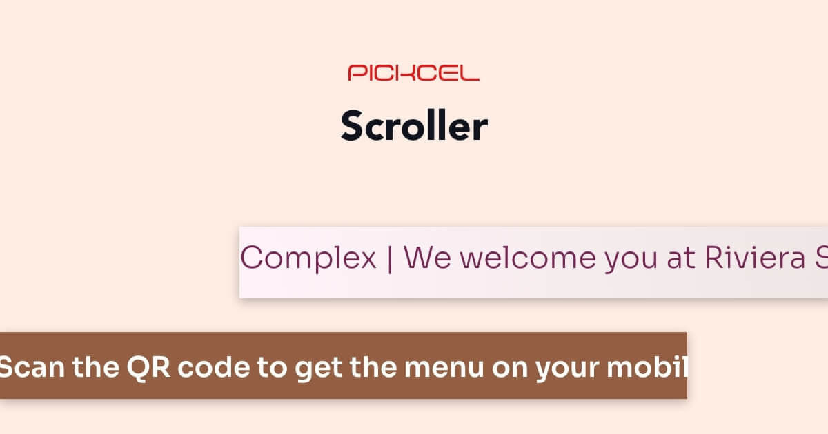 Digital Signage Scrolling Text App - Customize your scroller Text