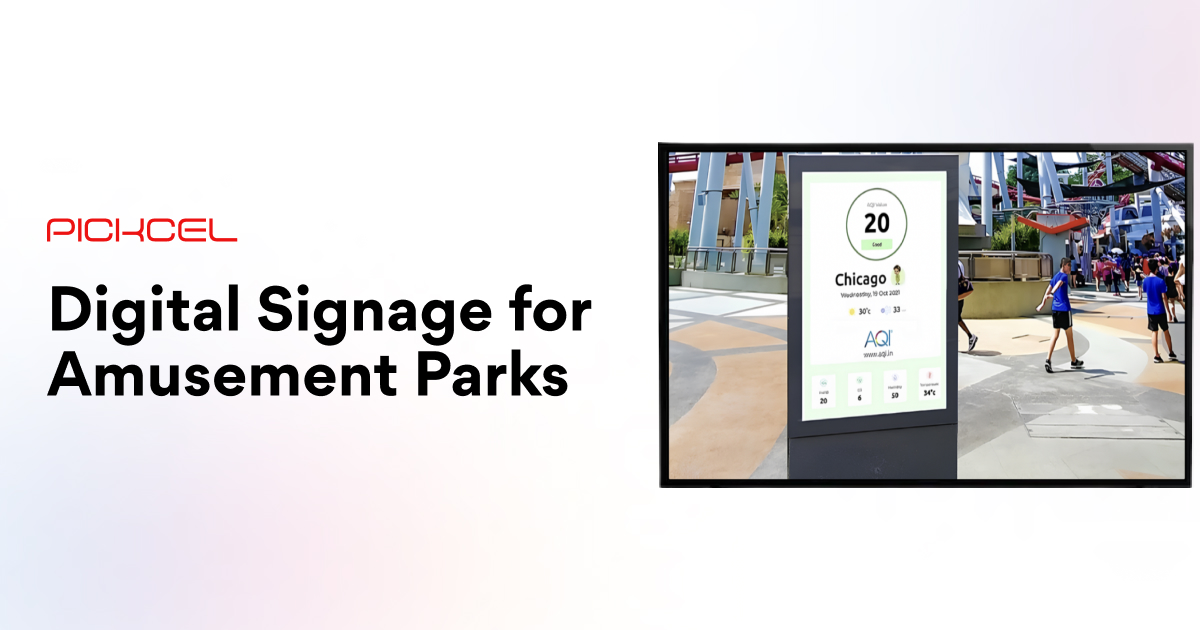 Digital Signage for Amusement Parks